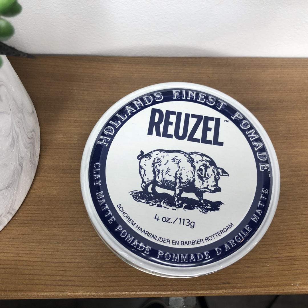 Reuzel Cera Blanca Clay Matte 4oz – El Mero Macho